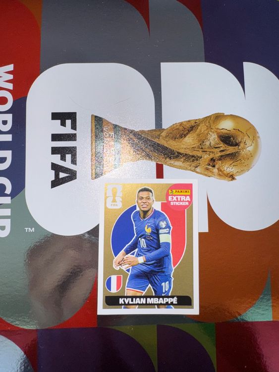 Panini Extra Sticker Gold Mbappe (Neu und originalverpackt) in ...
