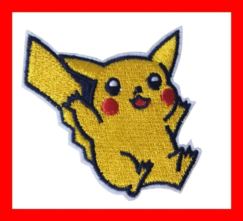 Pikachu Aufnäher Badge Aufbügler Gelb Pokemon Pichu Raichu (Neu und ...