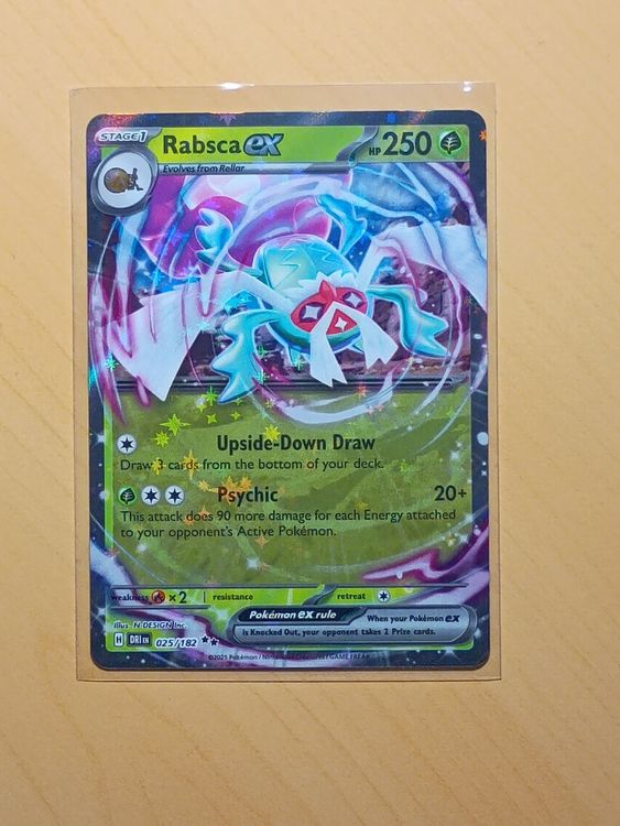 Pokemon TCG Destined Rivals Rabsca ex 025 🇬🇧 (Neu (gemäss Beschreibung ...