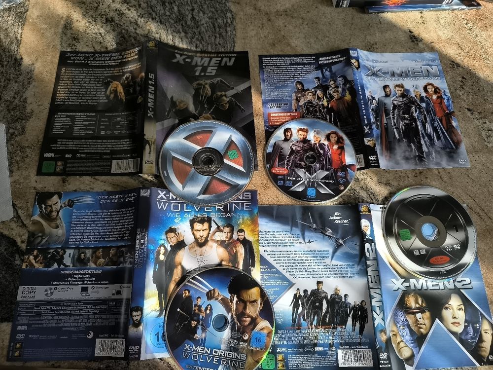 4 X-Men Filme DVD Wolverine X-Men 2 ,1.5, Origins (Gebraucht) in Oberwil b. Zug für CHF 2 – mit ...