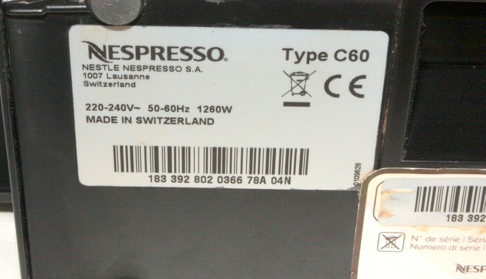 NESPRESSO C60 Kaffeemaschine (1x gebraucht) (Gebraucht) in für CHF 33 ...