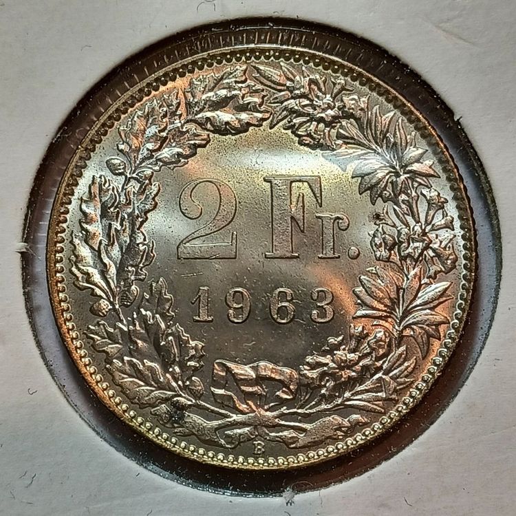 2 Franken 1963 stgl (Gebraucht) in Pfäffikon ZH für CHF 6 – mit Lieferung auf Ricardo kaufen