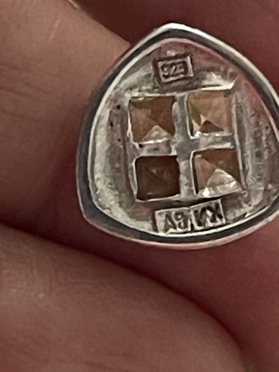 Pendentif 925 pierre péridot véritable / SVP lisez le texte (D'occasion ...