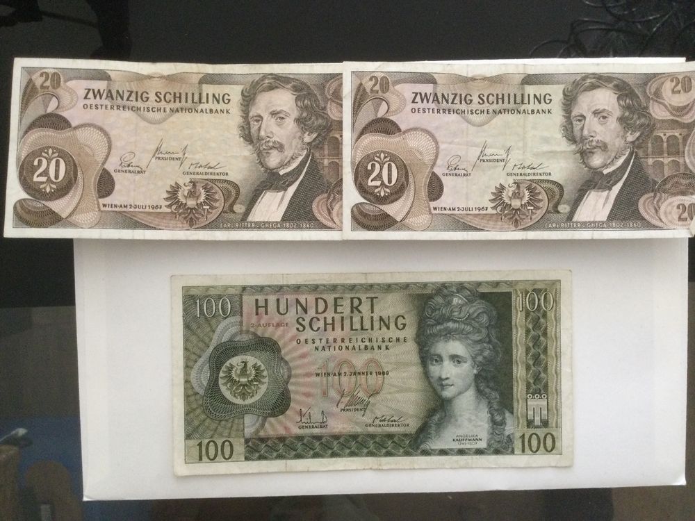 Alte Schillingscheine aus Österreich (Gebraucht) in Jona für CHF 6 ...