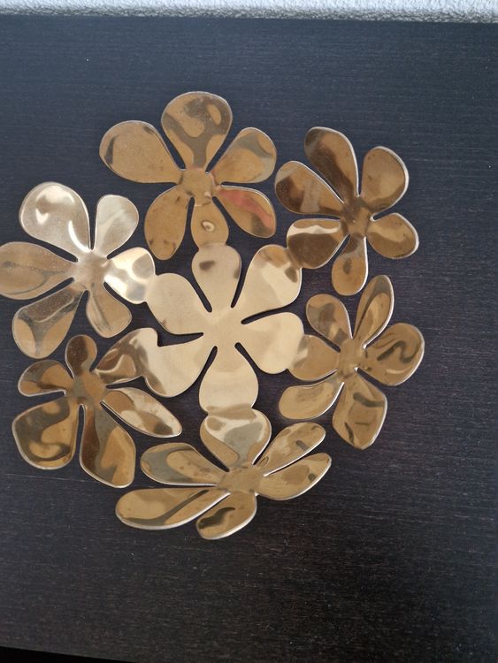 Blumen-Schale Messing, Vintage Deko frühlingshaft, (Gebraucht) in ...
