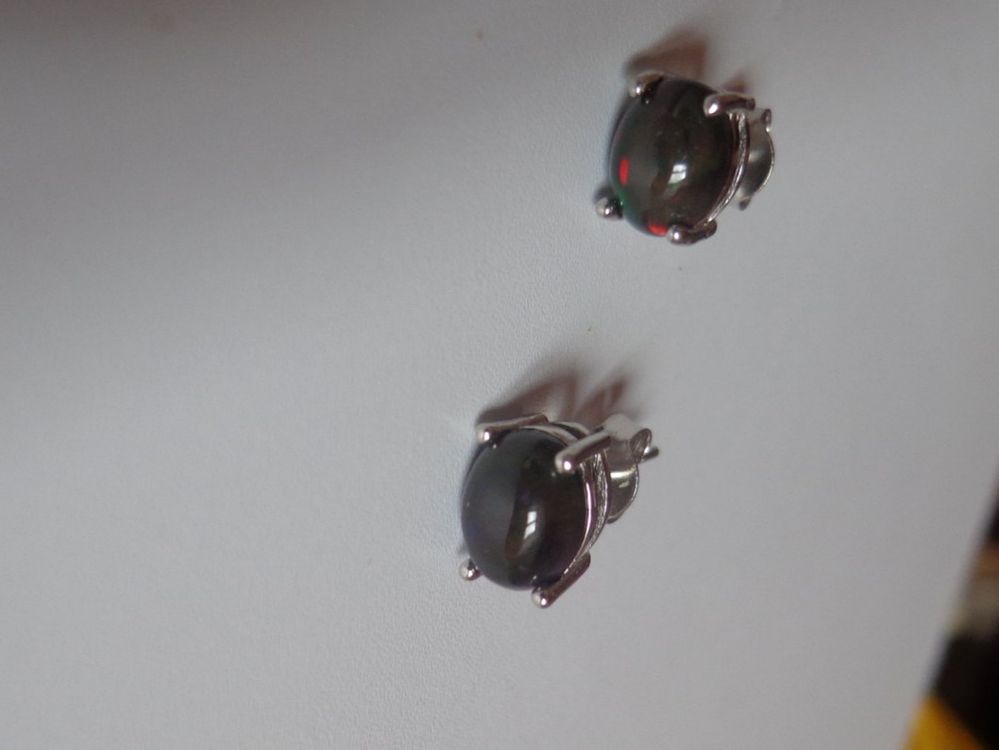 Vrai/echte 17ct Black Opal boucle oreille/ohring | Kaufen auf Ricardo