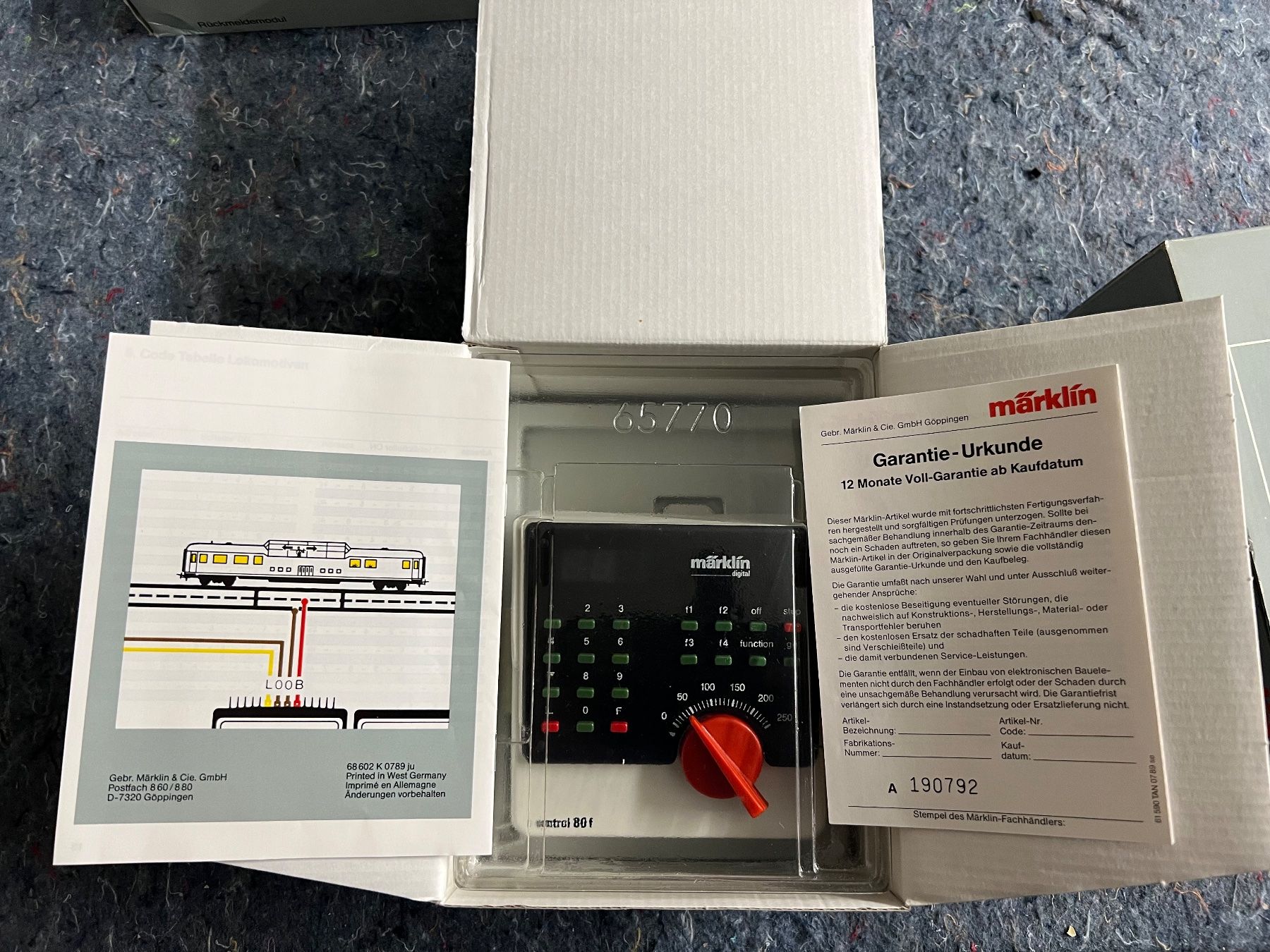 Märklin 6036 Digital Control 80f (Neuf (Voir description)) à Martigny ...