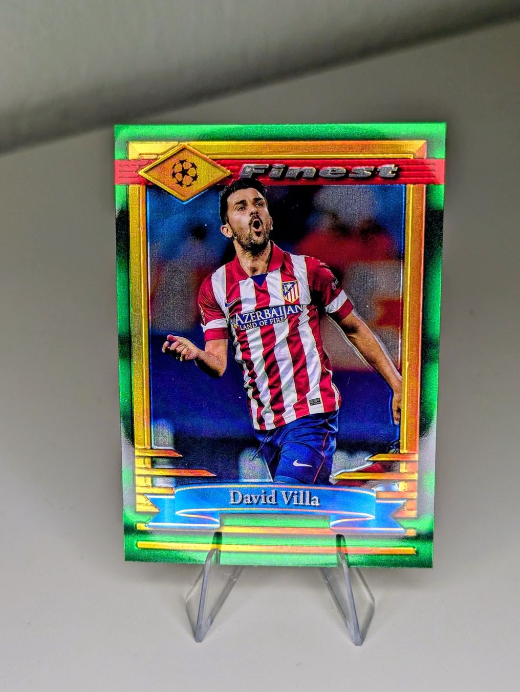 David Villa Topps Finest Moment Karte! Top Zustand! (Neu (gemäss ...