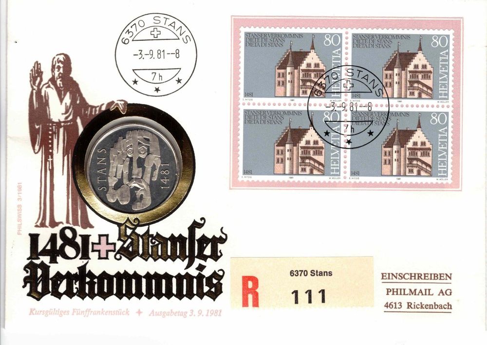 Numis Stanser Vorkommnis Fr. 5.- | Kaufen auf Ricardo