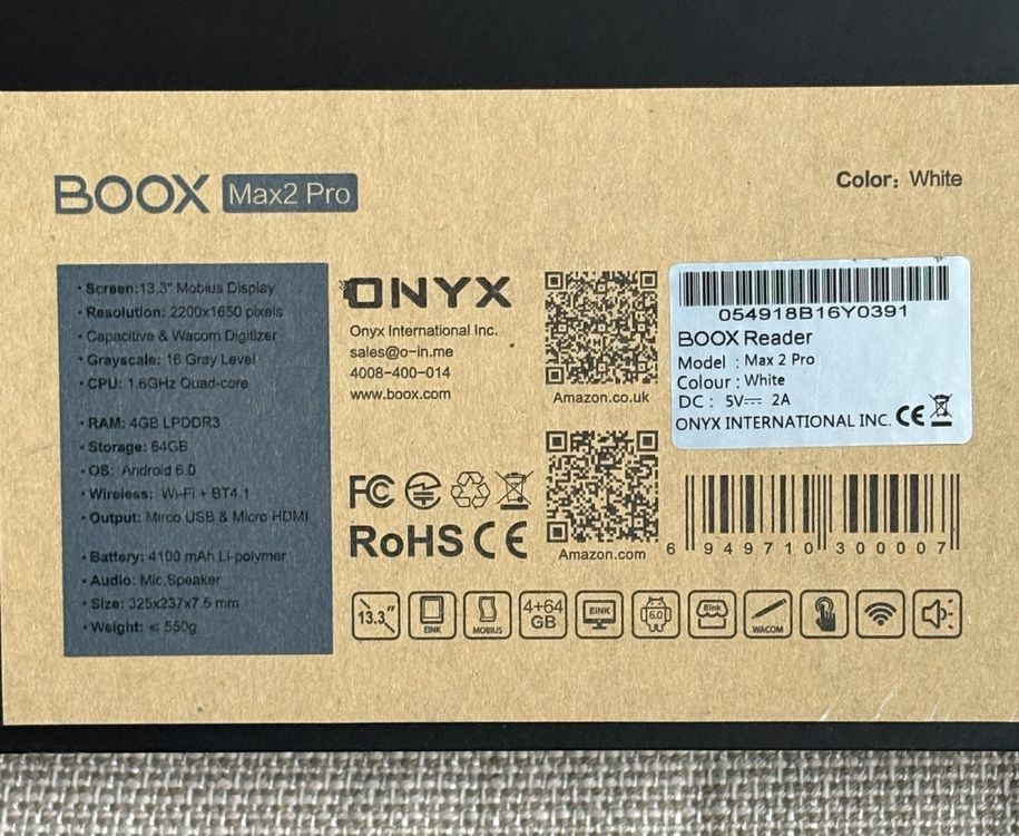 Boox Max2 Pro e-Reader mit 13.3 Zoll HD Bildschirm (Gebraucht) in Aarau für CHF 90 – mit ...