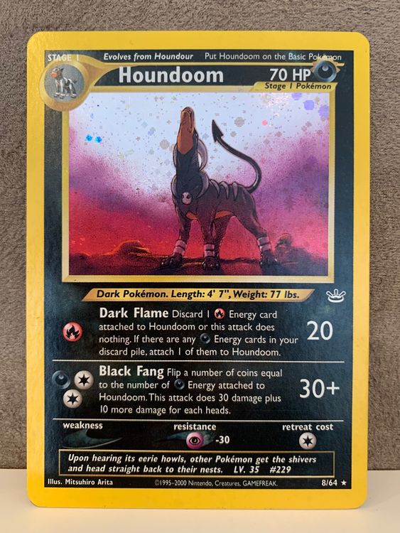 Houndoom Holo Neo Revelation ENG Pokemon 8/64 (Gebraucht) in Fislisbach für CHF 21 – mit ...