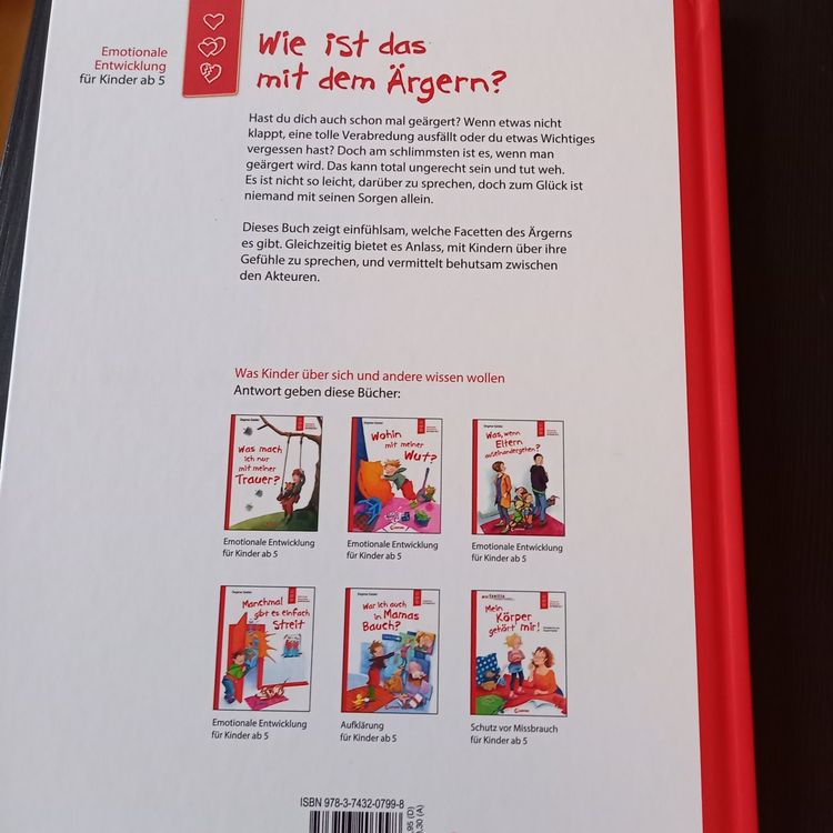 Pädagogikbuch Kinder: Wie ist das mit dem Ärgern ? (Gebraucht) in ...