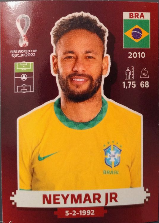 Neymar JR /Bra17 - Panini FIFA Fussball-WM 2022 Oryx Edition (Neu ...
