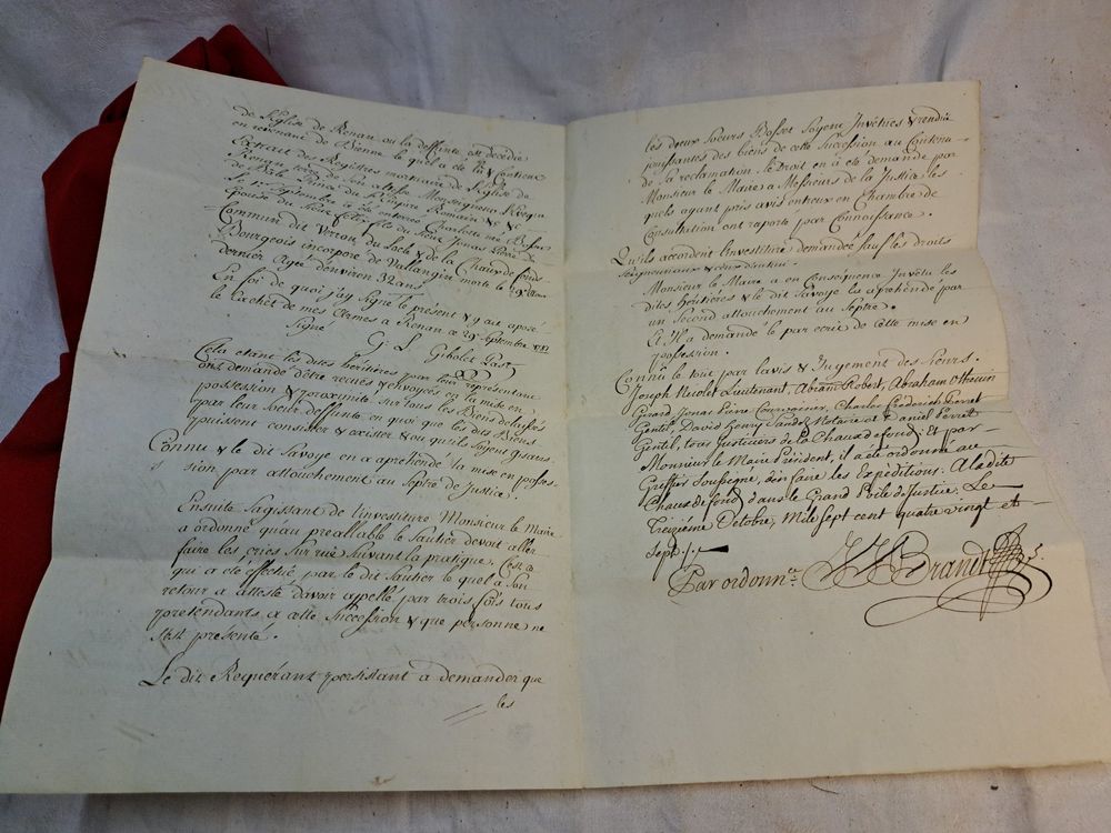 ANCIEN DOCUMENT 1787 ET 1817 (Gebraucht) in für CHF 22 – mit Lieferung ...