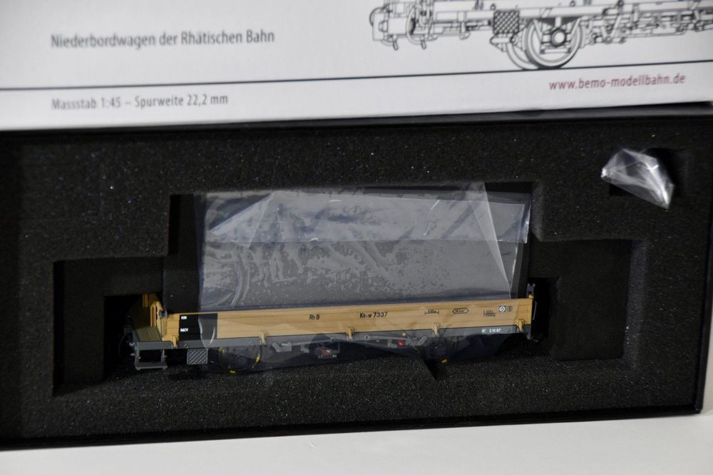 Bemo 0m RhB Kk-w 7337 Niederbordwagen | Kaufen auf Ricardo