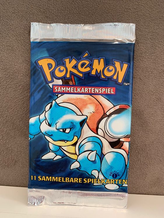 Pokemon Base Set 1.Edition sealed Booster Pack DE ungeöffnet (Neu und ...