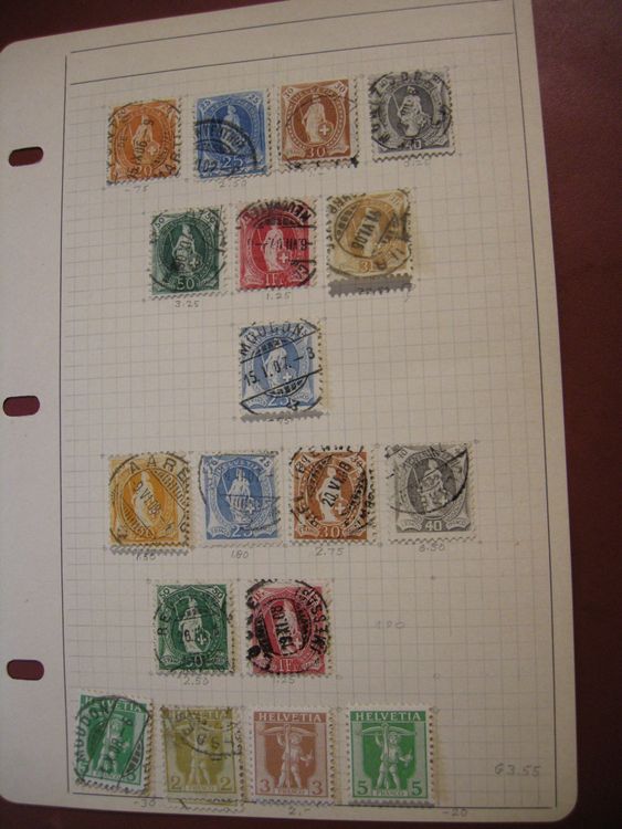 LOT STEHENDE HELVETIA UND TELL, GESTEMPELT (Gebraucht) in Eschenbach SG für CHF 4 – mit ...