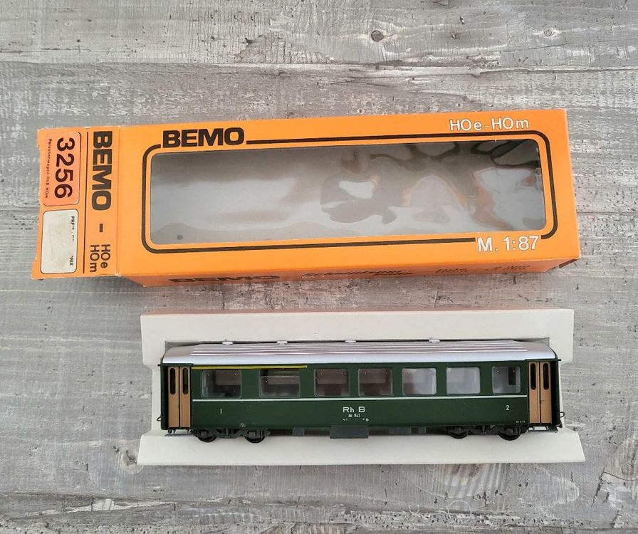 Bemo H0m RhB Personenwagen 3256 neu in OVP 1. und 2. Klasse (Neu (gemäss Beschreibung)) in ...