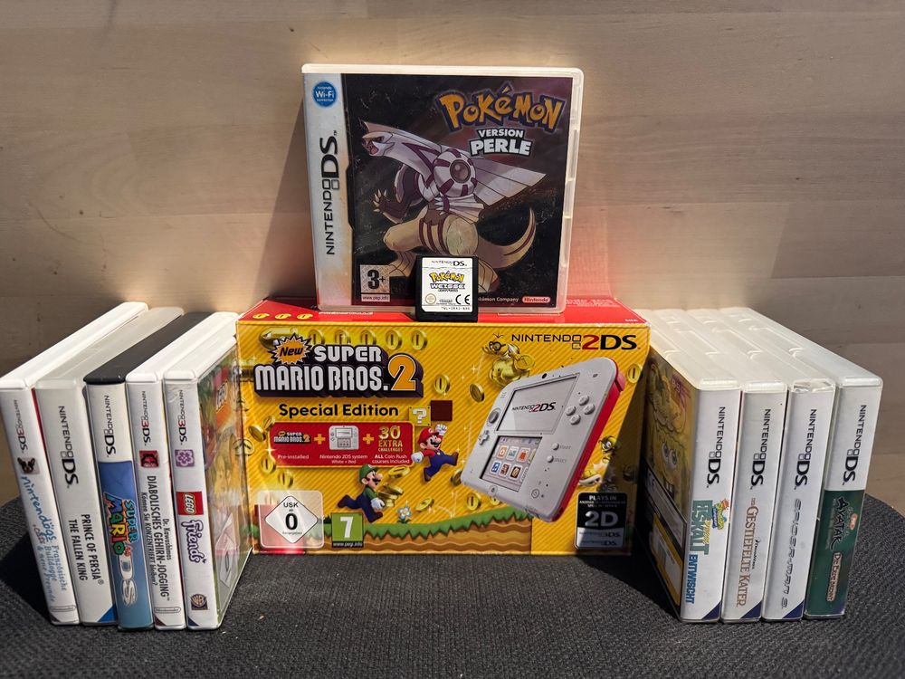 Nintendo 2DS Super Mario Bros. 2 Neu + 12 Spiele Top 🔥 (Neu (gemäss ...