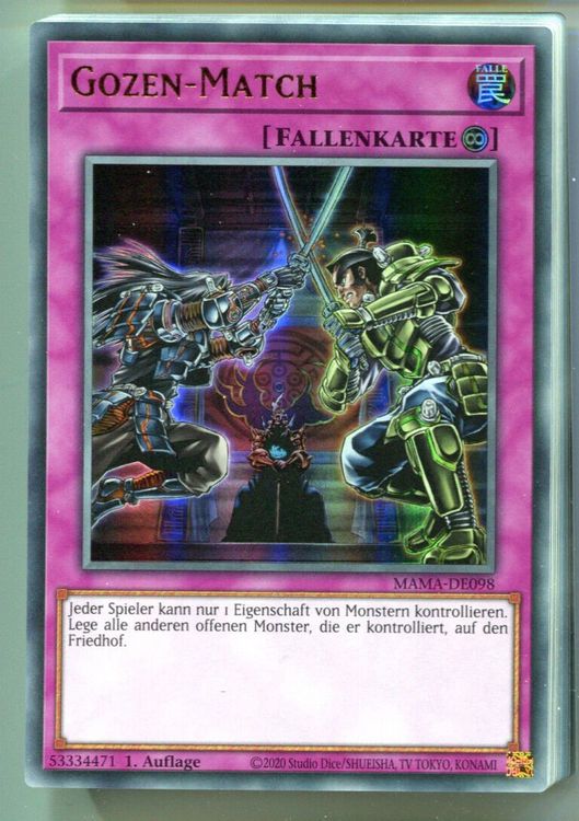 Yu-GI-OH Gozen Match Ultra Rare MAMA-DE098 (Neu und originalverpackt ...
