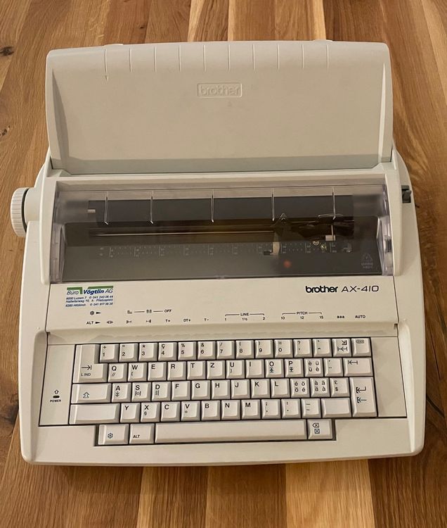 Elektrische Schreibmaschine Brother AX-410 | Kaufen auf Ricardo