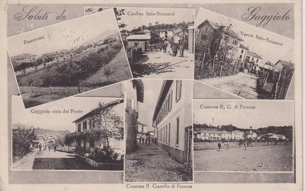 AK Saluti da Gaggiolo. Confine con Stabio. 1932 Rarissima (Gebraucht ...