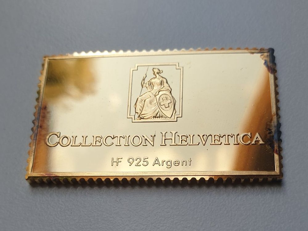 🇨🇭🤍 Swiss Post Gold-plated Silver: Pax *20.37g .925* (Gebraucht) in ...