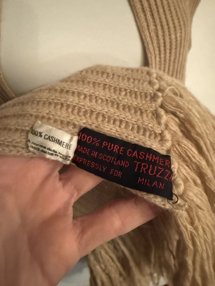 Truzzi Milano Cashmere Schal, beige, Made in Scotland (Gebraucht) in ...