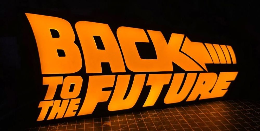 Lampe lightbox décoration Back to The Future (Neuf (Voir description ...