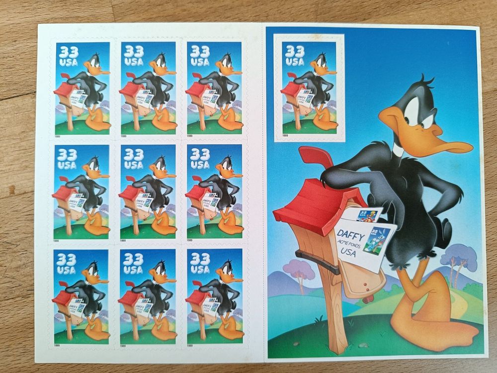 Daffy Duck Bogen mit 10 Briefmarken | Kaufen auf Ricardo