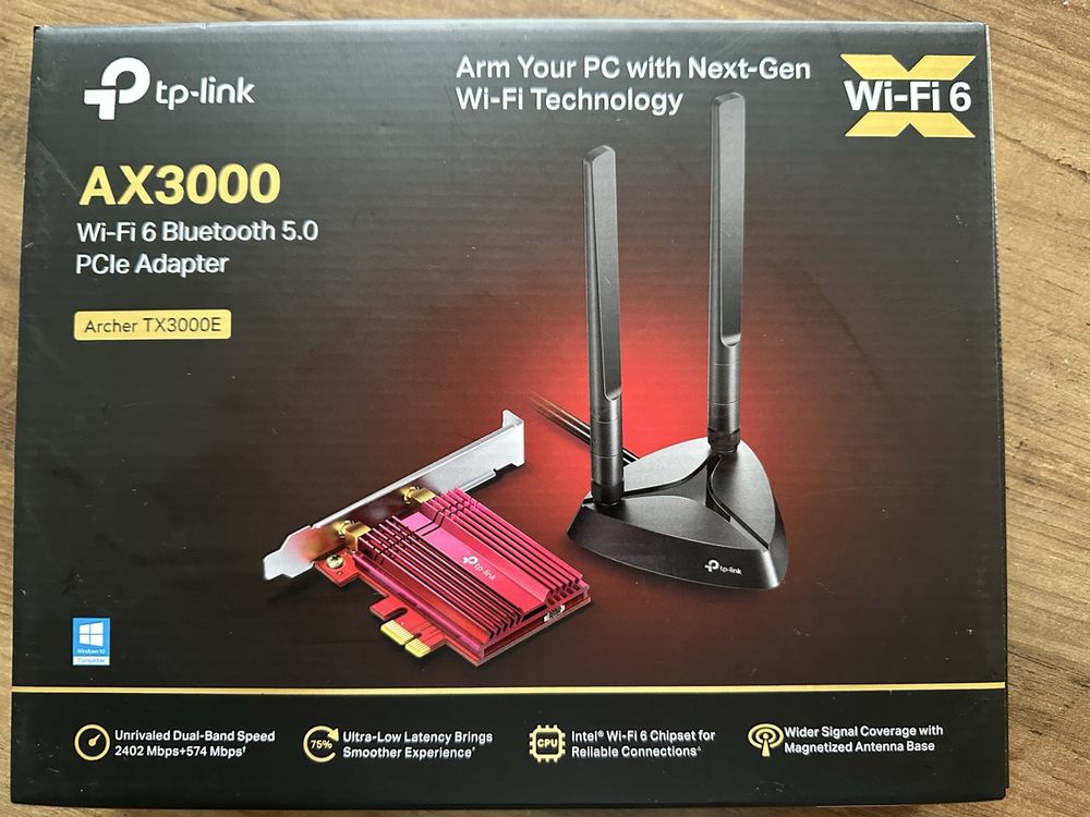 TP-Link AX3000 WiFi 6 Bluetooth 5.0 PCI-e Adapter, Neu (Gebraucht) in ...
