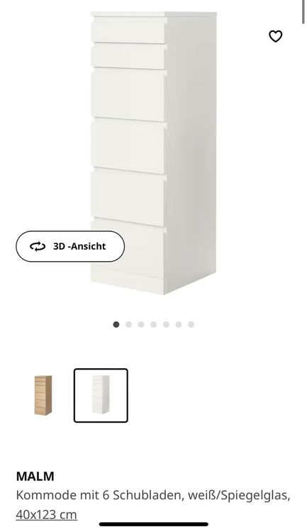 Kommode Ikea Malm (Neu und originalverpackt) in Gossau ZH für CHF 120 ...