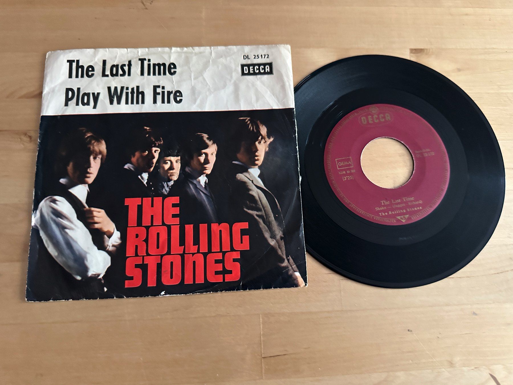 ROLLING STONES original Single The last time Play with fire (Gebraucht ...