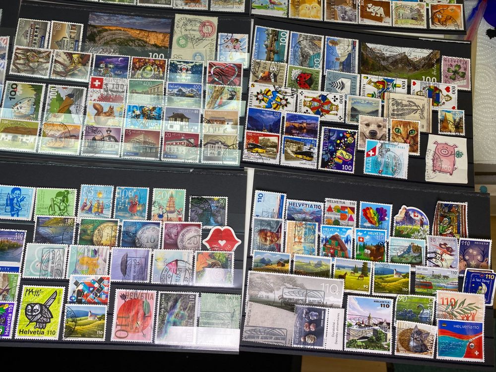 Neuere Briefmarken Schweiz ab 2000 auf Steckkarten | Kaufen auf Ricardo