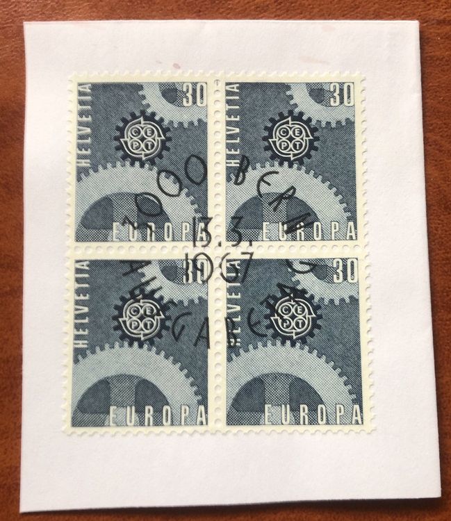 4 er Block Nr.448 mit Papier Stempel Bern | Kaufen auf Ricardo