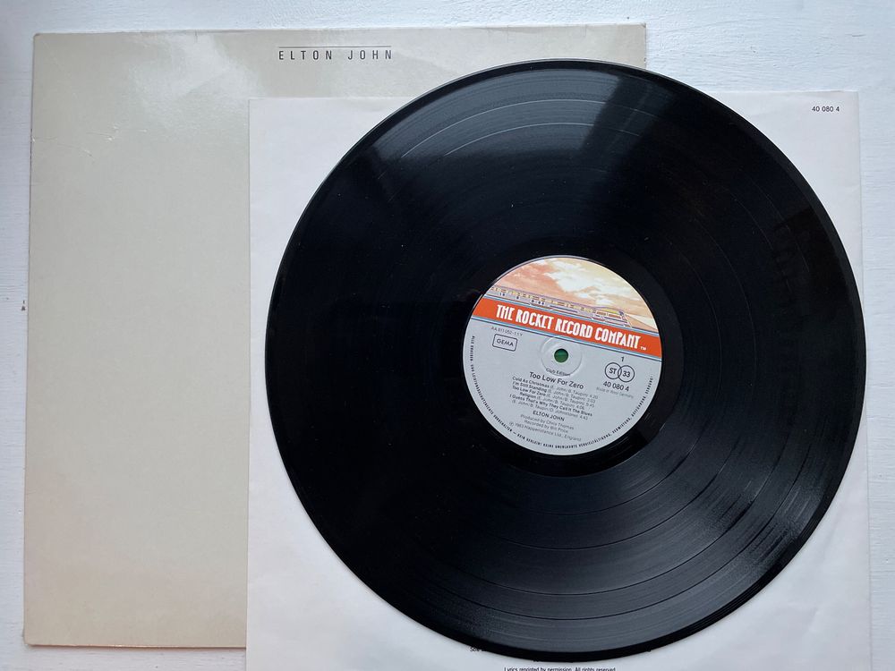 Elton John - Too Low For Zero - LP, 1983 (Gebraucht) in Zürich für CHF ...