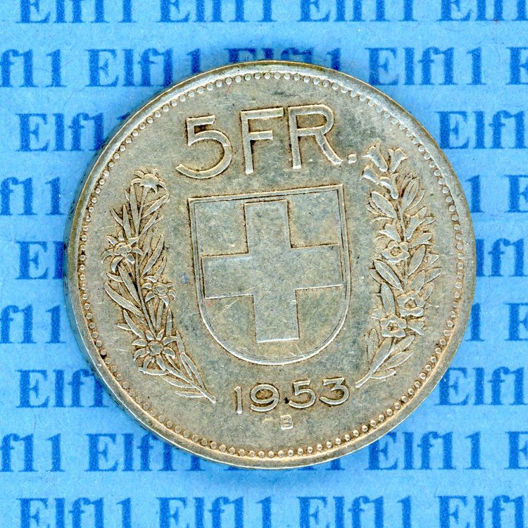 CHF___5.00 1953 -vz 5 Franken | Kaufen auf Ricardo