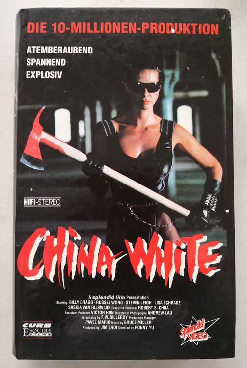 VHS - China White (HK 1989) Regie Ronny Yu; Splendid Video (Gebraucht ...