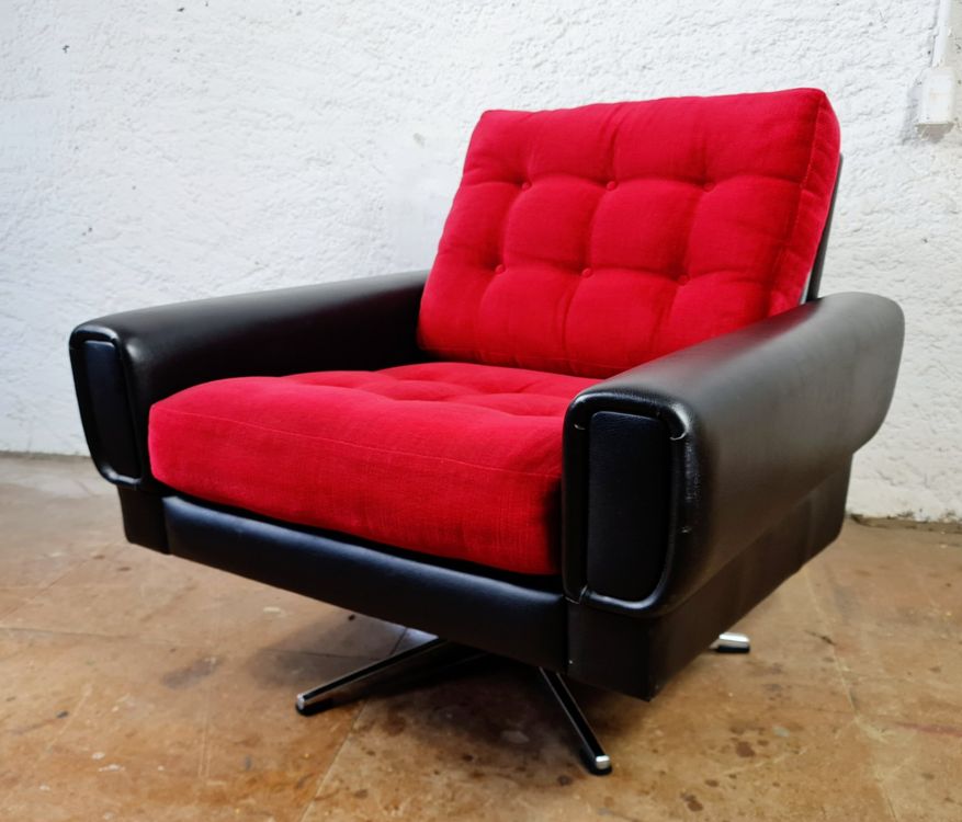 Vintage Mid-Century Design Sessel Stuhl Chair drehbar 1970 (Gebraucht ...