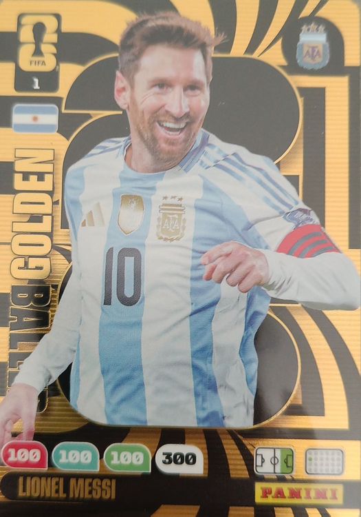 Lionel Messi Panini WM 2026 Karte - seltene Gold Edition ⭐ (Neu (gemäss ...