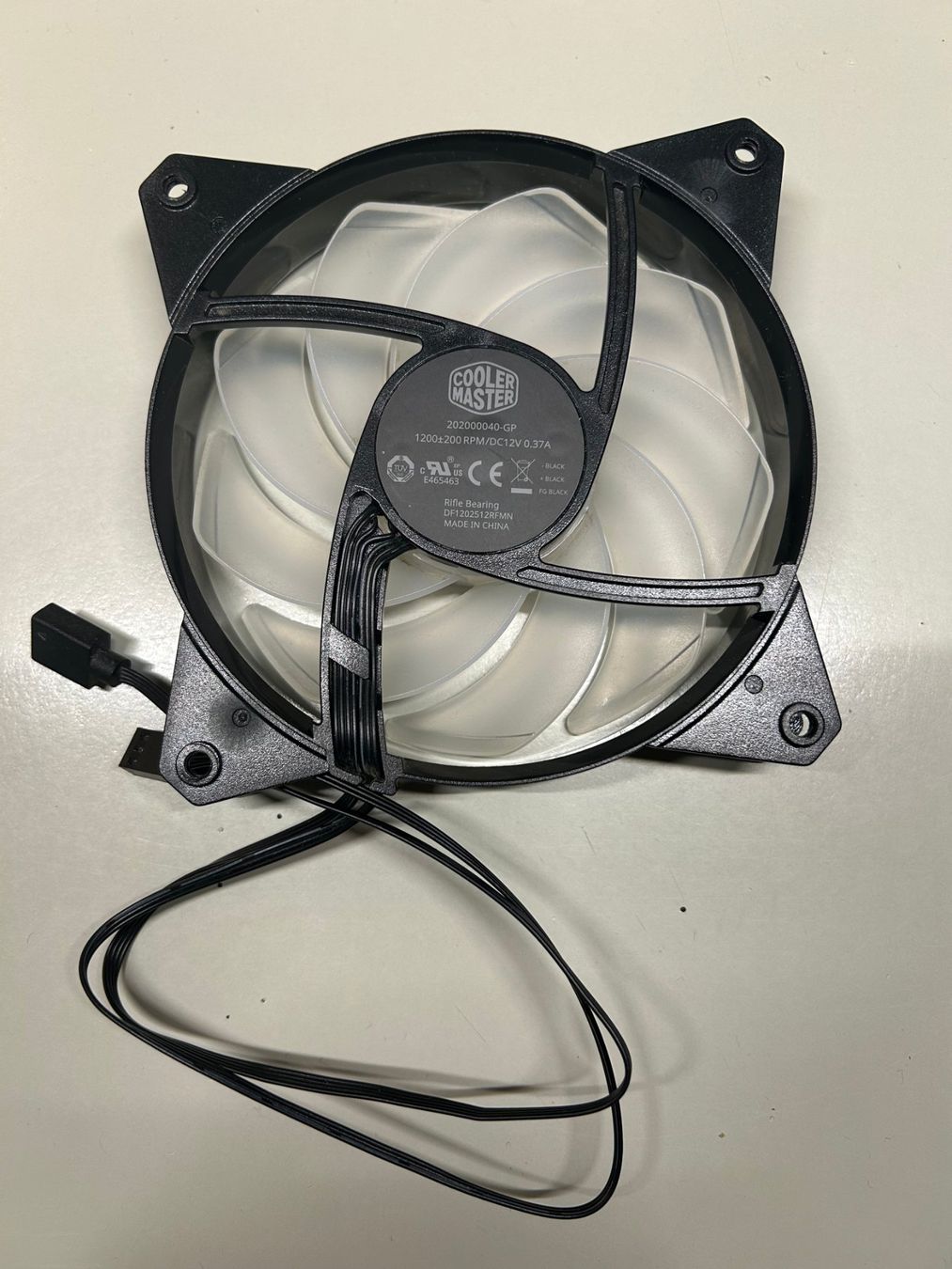 Cooler Master 120 ARGB 202000040-GB 1200 200 RPM/DC12V 0.37A (Usato) a ...
