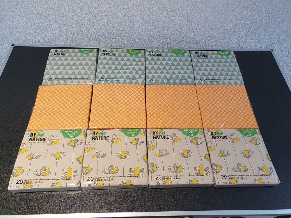 Servietten - 12 Packungen - 33cm x 33cm (Neu und originalverpackt) in ...