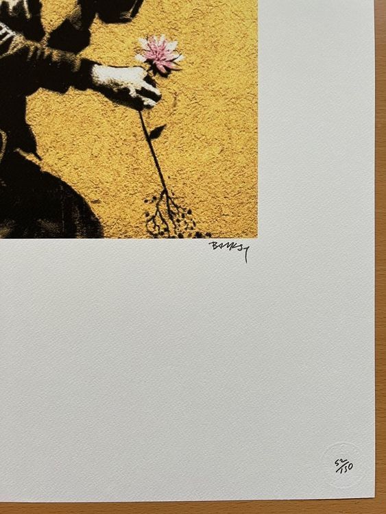 Banksy « Camera Man and Flower » XL VERSION 52/150 (Neu (gemäss ...