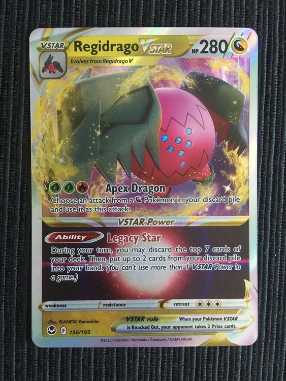 Pokemon Karte Regidrago V Star Silver Tempest Englisch (Neu (gemäss ...