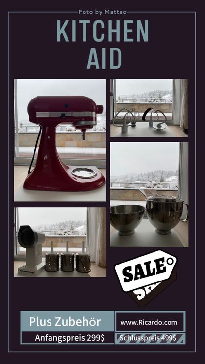 Original KitchenAid mit Zubehör in top Qualität mit Garantie (Gebraucht ...