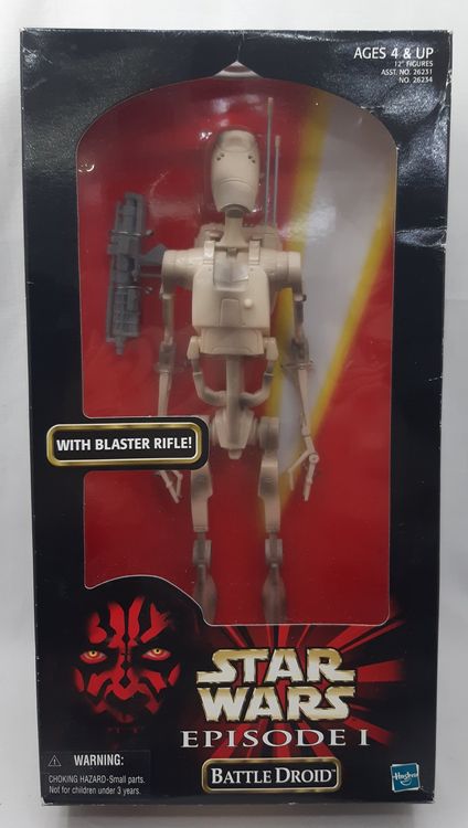 STAR WARS BIG BATTLE DROID 32 CM HIGH + BLASTER RIFLE 1999 | Kaufen auf ...