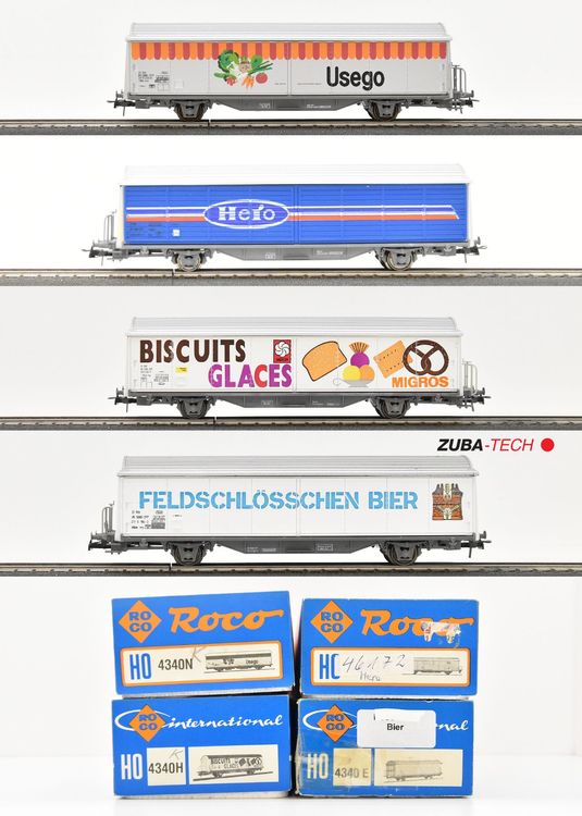 Roco 4x Schiebewandwagen der SBB H0 GS mit OVP (Gebraucht) in St. Gallen für CHF 28 – mit ...
