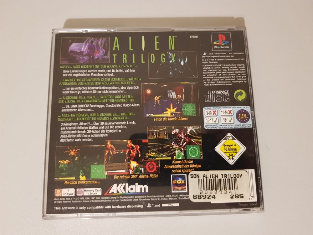 Alien Trilogy /PS1 | Kaufen auf Ricardo