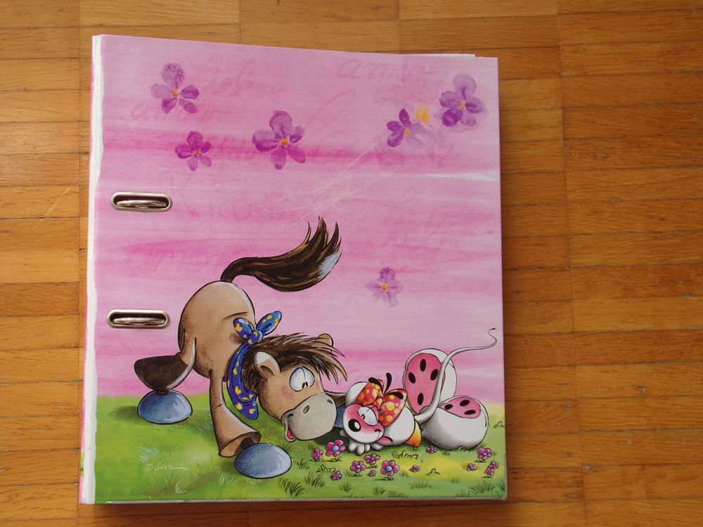 Diddl Ordner rosa Diddlina mit Galupy mit 254 Blättern (Gebraucht) in ...