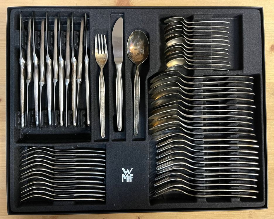 Versilbert Besteck, WMF Patent - 90 Gram Silberauflage (Gebraucht) in Oftringen für CHF 57 – mit ...